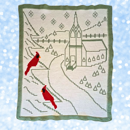 Ravelry: Cardinal Church Mosaic Blanket pattern by Lynette Kosar