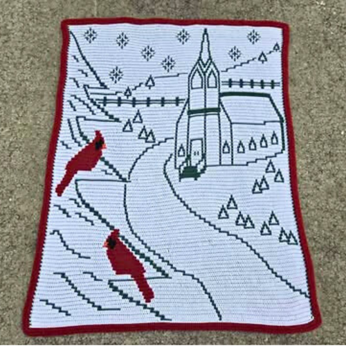 Ravelry: Cardinal Church Mosaic Blanket pattern by Lynette Kosar