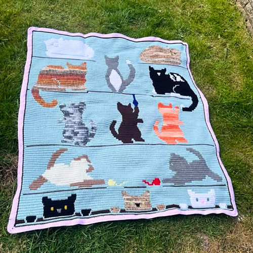 Ravelry: Paulien's Mosaic Kittens pattern by Lynette Kosar
