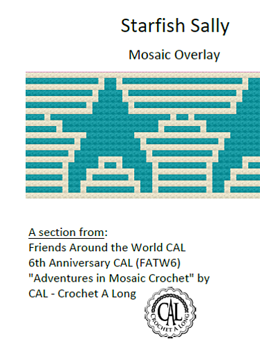 Ravelry: Starfish Sally Mosaic FATW6 pattern by Lynette Kosar