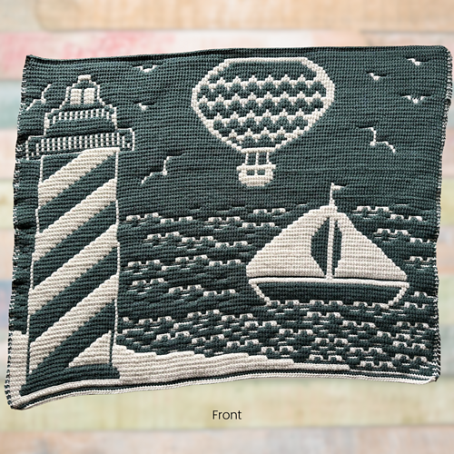 Ravelry: Lighthouse by the Sea Mosaic pattern by Lynette Kosar