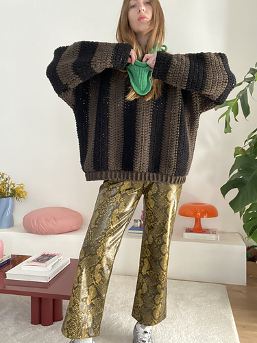 Ravelry: Pop Corn Sweater pattern by LE PULL