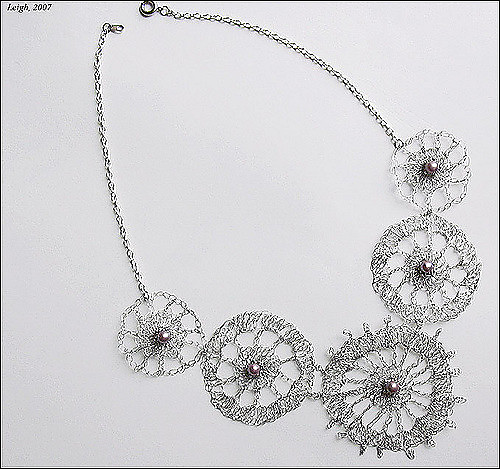 Ravelry: Wire Lace Necklace pattern by Leigh Manson-Brown