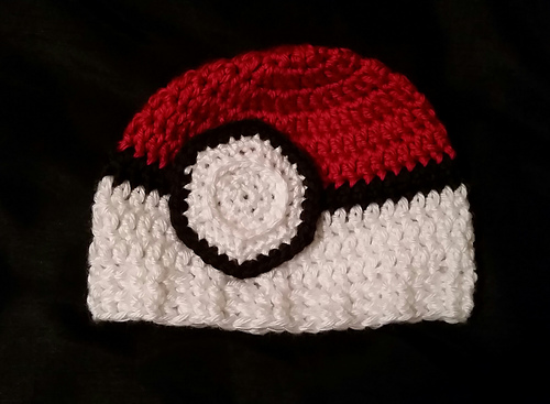 Ravelry: Pokemon Ball Mod Beanie & Slouch pattern by Sparkle & Doom Designs