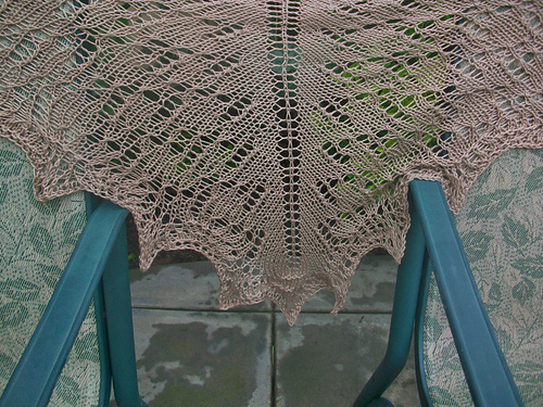 Ravelry: Madam Librarian Triangular Lace Shawl pattern by Pam Jemelian