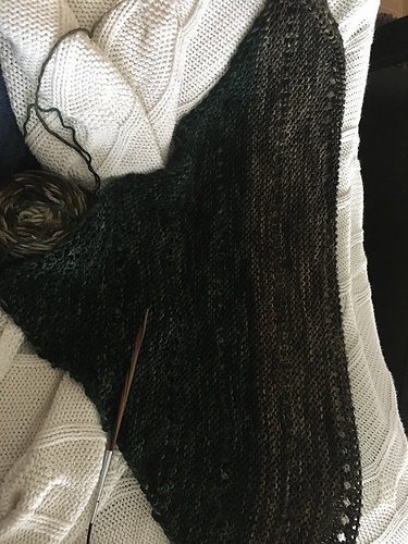 Skyrim shawl for my sister! : r/knitting