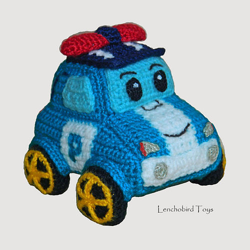 Ravelry: Poli Robocar Amigurumi Car pattern by Elena Pichugina