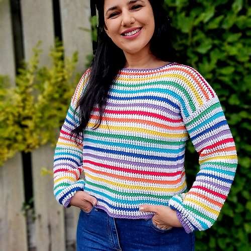 Ravelry: Rainbow Jumper pattern by Leonela Cevallos