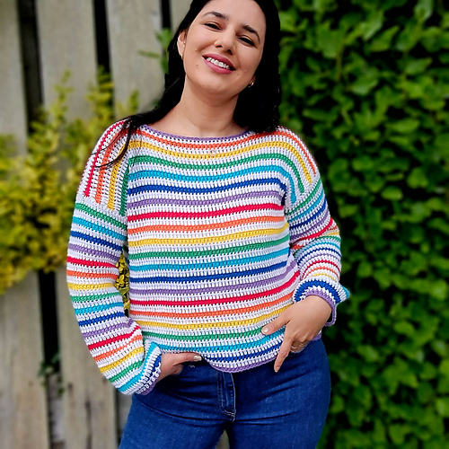 Ravelry: Rainbow Jumper pattern by Leonela Cevallos