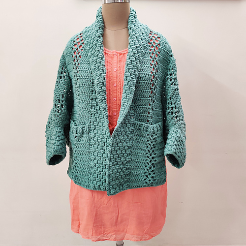 Ravelry: I love Texture Cardigan pattern by Akita Daga