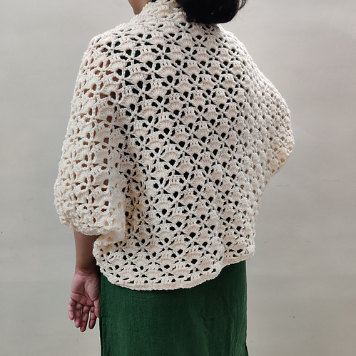Ravelry: Magnolia Cocoon Shrug pattern by Crochet With Akita
