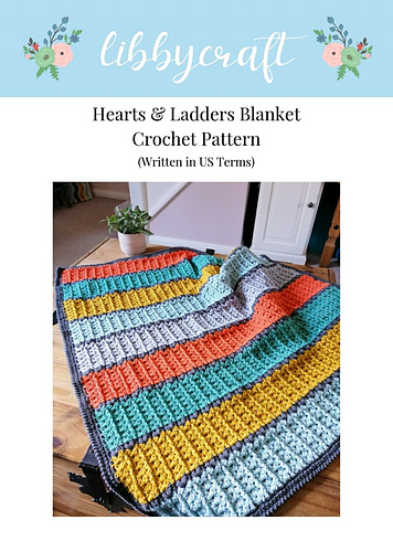 Ravelry: Hearts & Ladders Blanket pattern by Libby Halstead