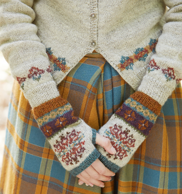 Ravelry: Glen Fingerless Mittens pattern by Marie Wallin
