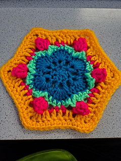 Ravelry: Rosebud Mandala Coasters pattern by Elizabeth Hamrick