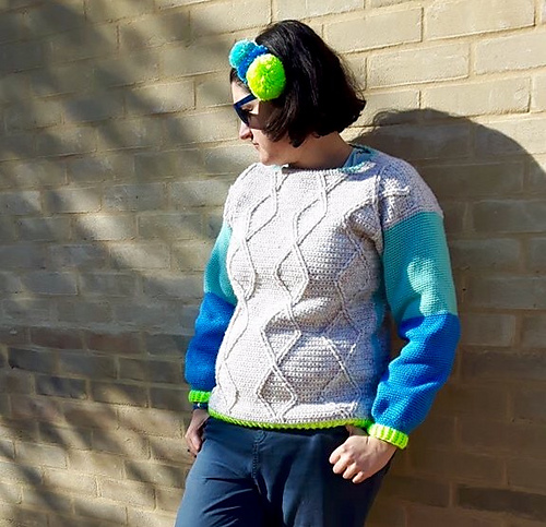 Ravelry: Geeky Sweater pattern by Maybe Katie Designs