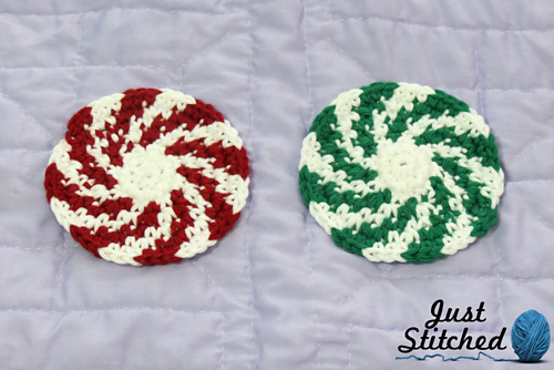 Ravelry: Peppermint Swirl Coasters pattern by Schere of Schere's Crafty ...