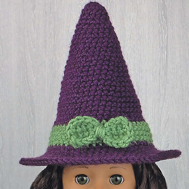 Ravelry: Witch Hat for 18-Inch Dolls pattern by Linda Wright - Lindaloo ...