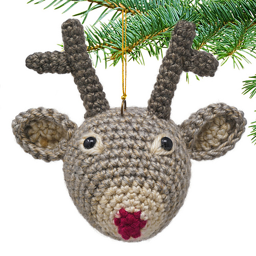 Ravelry: Reindeer Christmas Ornament pattern by Linda Wright - Lindaloo ...