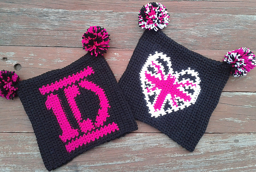 Ravelry: Graphed Beanie - 1D and Union Jack Heart pattern by Sick 'Lil ...