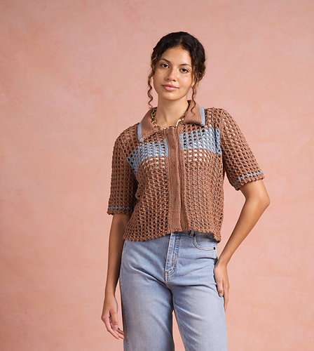Ravelry: Dot Grid Shirt pattern by Georgia Farrell