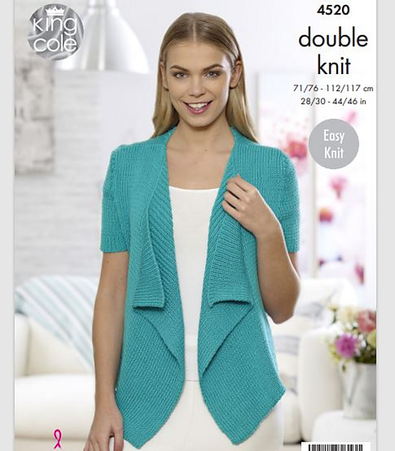 Ravelry: 4520 Waterfall Cardigans pattern by King Cole Ltd