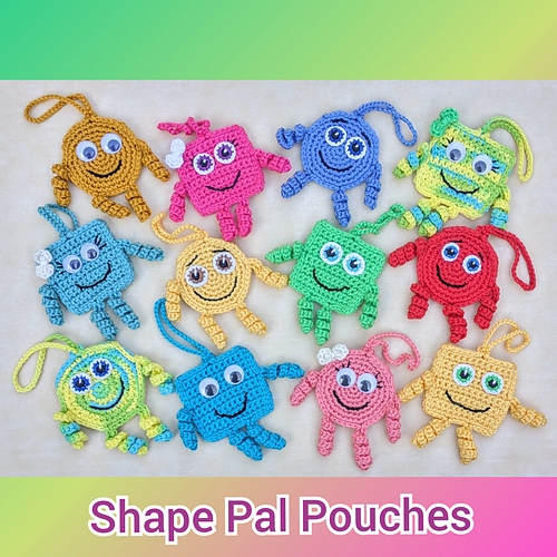 Ravelry: Shape Pals Pouch pattern by Linda Woodthorpe