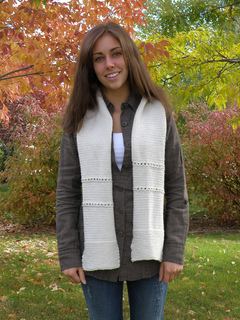 Ravelry: Eyelet Ridge Scarf pattern by Lindsey Greenwood