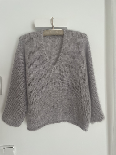 Ravelry: KIM V-Neck Jumper pattern by Tanja Koenigs