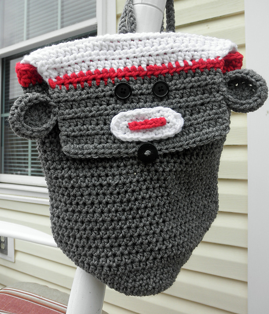 Ravelry: Child's Sock Monkey Backpack pattern by Lisa Dean