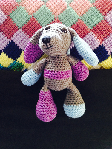 Ravelry: Patrick the Patchwork Puppy pattern by Melissa's Crochet Patterns