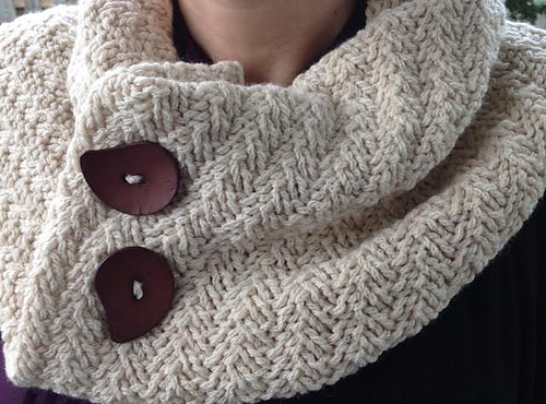Ravelry: Diagonal Rib Cowl and Scarf pattern by Joan Janes