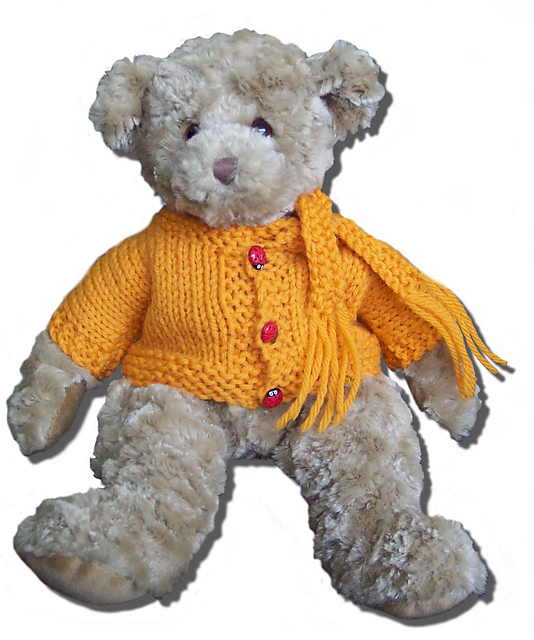 Ravelry: Charming Teddy Bear Scarf and Sweater pattern by Marjan ...