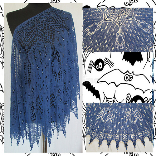 Ravelry: Pastel Goth Shawl pattern by Inbar Rofman