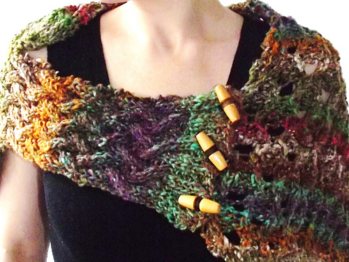 Ravelry: Ethnic Chic Wrapped Shawl pattern by Lizette Venter