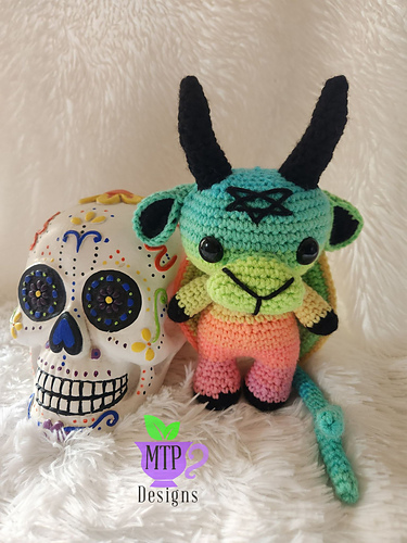 Ravelry: Baltor the Littlest Baphomet pattern by Lizzie Livett-Buchanan