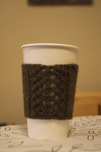 Ravelry: Kindling Coffee Cuff pattern by Liz Rand