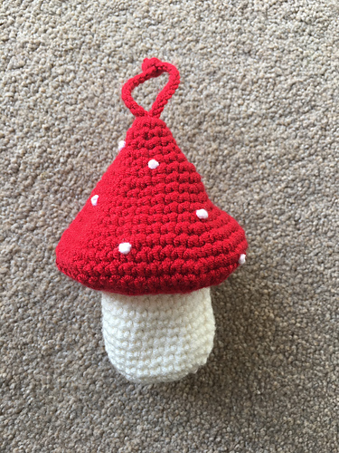 Ravelry: Toadstool Pocket Pal & Poem pattern by Laura Sutcliffe