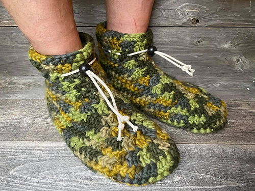 Ravelry: Sheepskin Slippers for Adult pattern by Christine Kitchen