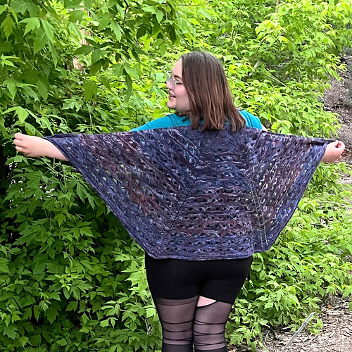 Ravelry: Any way the wind blows shawl pattern by Lois Silva