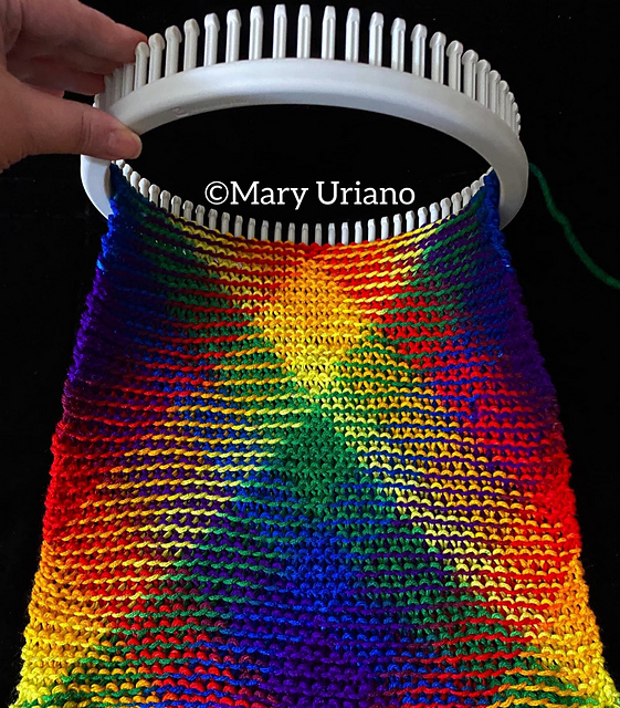 Ravelry: Loom Knit Planned Pooling/Dazzling Diamonds Scarf pattern by ...