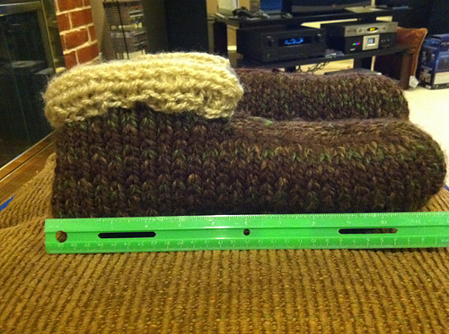 Ravelry: Loom-Knit Men's Cabin Slippers pattern by Authentic Knitting Board