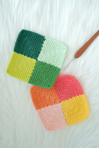 Ravelry: Crochet 4 Color Granny Square pattern by Loopara Crochet