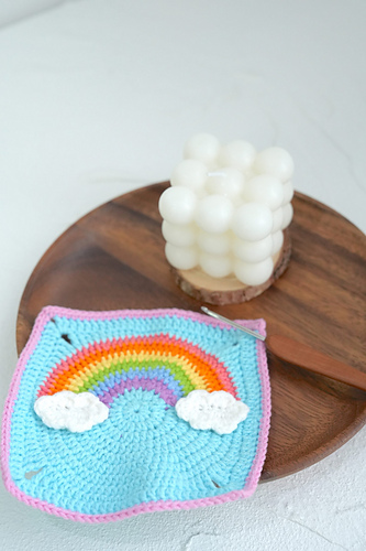 Ravelry: Crochet Rainbow Granny Square pattern by Loopara Crochet