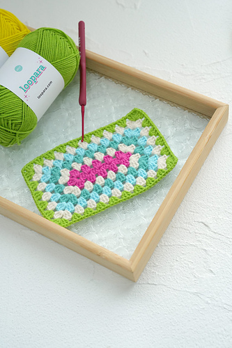 Ravelry: Crochet Rectangle Granny Square pattern by Loopara Crochet