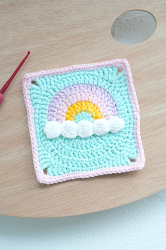 Ravelry: Crochet Rainbow Granny Square (Style II) pattern by Loopara ...
