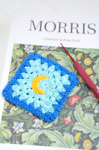 Ravelry: Crochet Moon Granny Square Style II pattern by Loopara Crochet