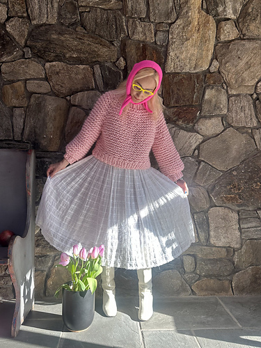 Ravelry: My First Sweater - Easy Top-Down pattern by Loopy Mango