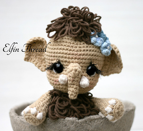 Ravelry: Maura the Chibi Mammot pattern by Elfin Thread