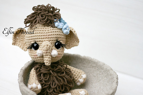 Ravelry: Maura the Chibi Mammot pattern by Elfin Thread