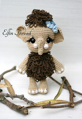 Ravelry: Maura the Chibi Mammot pattern by Elfin Thread